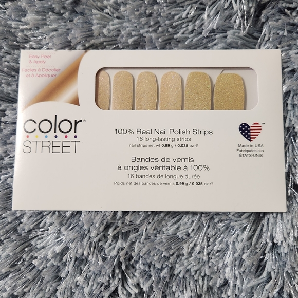 Color Street | Makeup | Color Street Gold Glitter Pop The Bubbly Nail ...